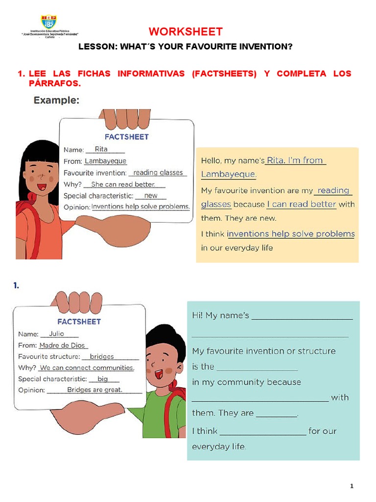 N°02 FICHA 1ero | PDF