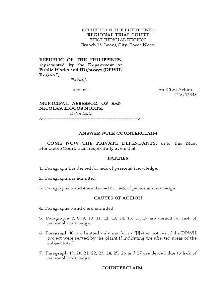 1expropriation Guilllermo 16 | PDF | Lawsuit | Government