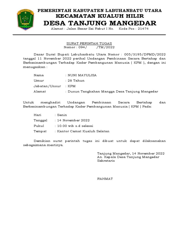 SPPD Kades Ke Kanopan 19-08-2020 | PDF