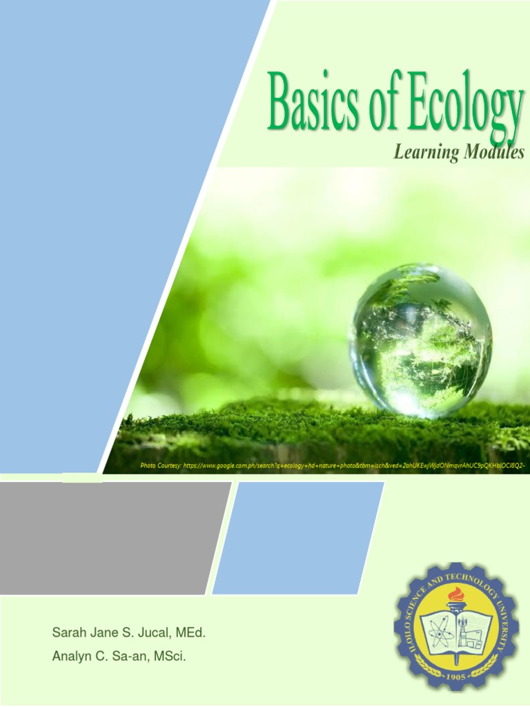 Module 2 Basics of Ecology | PDF