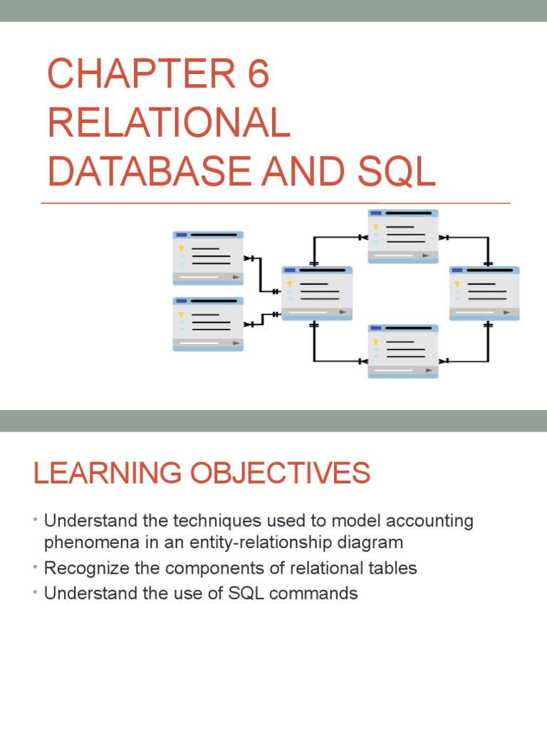 CHAPTER 6 - Relational Database and SQL | PDF | Databases | Relational Database