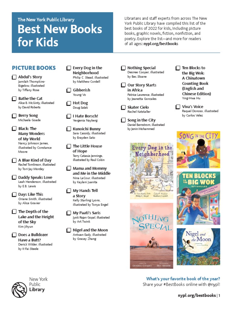 Kids Best Books 2022 | PDF