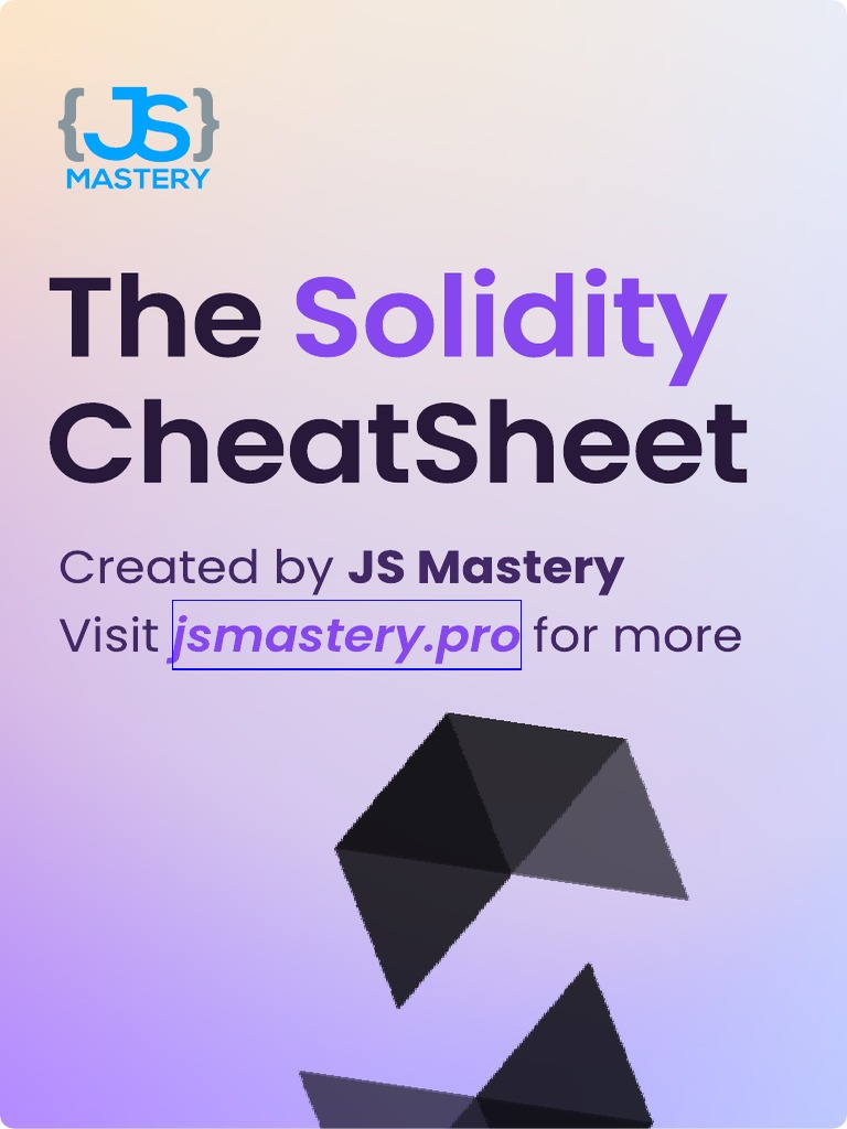 Solidity Cheatsheet Pdf Integer Computer Science Data Type