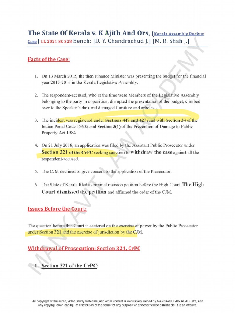 Class 12 ST of Kerala V KA Ajith | PDF