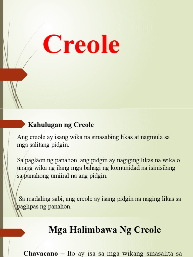 7 Creole | PDF