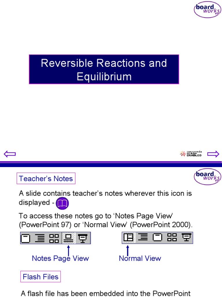 Reversible Reactions & Equilibrium | PDF | Chemical Equilibrium ...