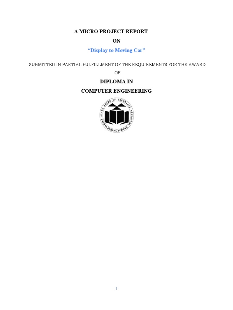 First 3pages For Micro-Project Computer - Final | PDF | Educational Stages