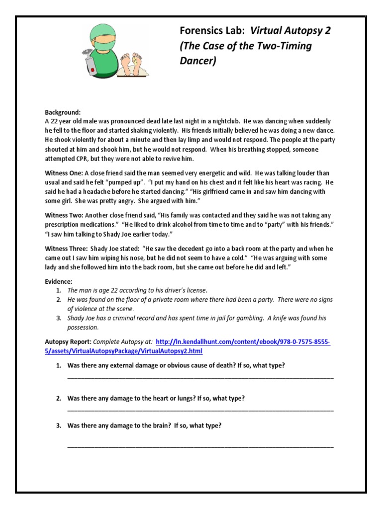 Jassmin Aranda - Case of Two Timing Dancer Virtual Autopsy | PDF ...