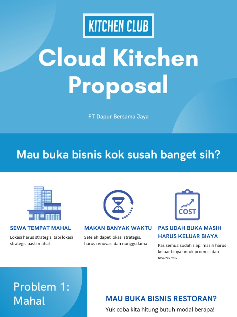 Proposal Kitchen Club | PDF