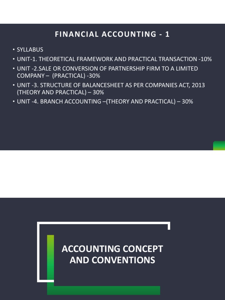 Unit-1 Theoretical Framework and Practical Transaction | PDF
