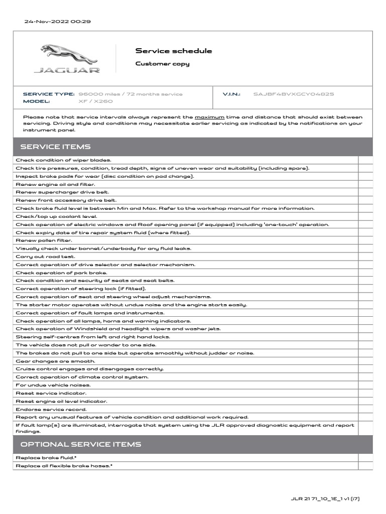 Checksheet | PDF | Tire | Brake
