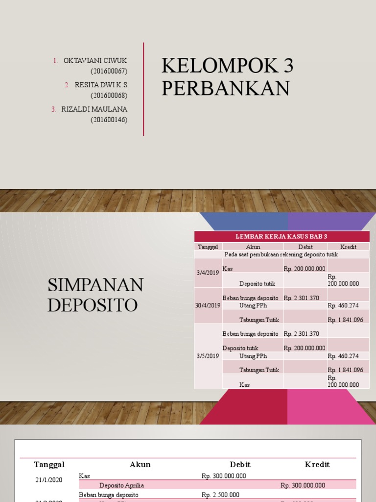 Kel 3 - Simpanan Deposito | PDF