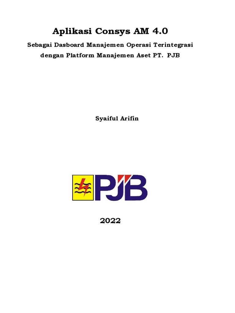 Aplikasi Consys AM 4.0 untuk Manajemen PJB | PDF | Teknologi & Rekayasa