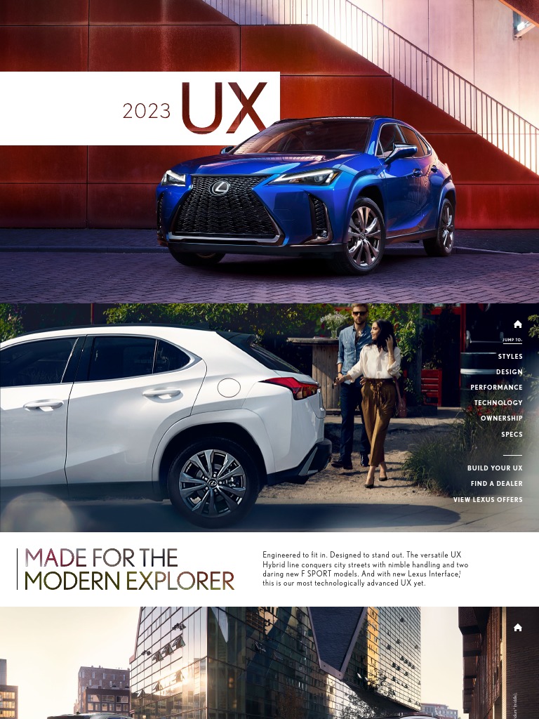 MY23 Lexus UXh Brochure | PDF