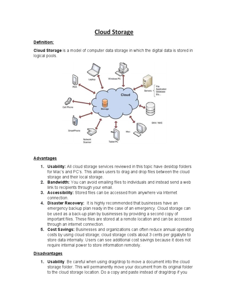 Cloud Storage Theory | PDF