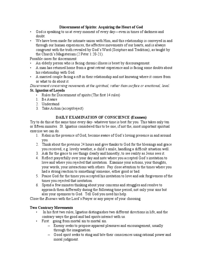 Discernments of Spirit Aquiring The Heart of God | PDF | God | Conscience