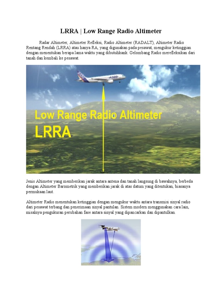 Sistem Radio Altimeter pada Pesawat | PDF