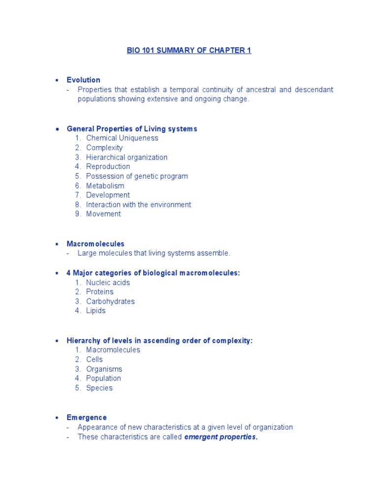 Bio 101 - Integrated Principles of Zoology 18th Edition (Summary of ...