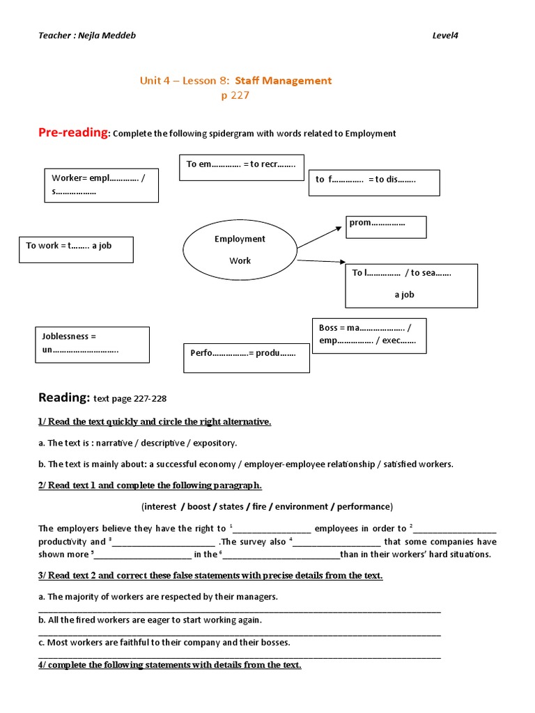 Staff Management | PDF