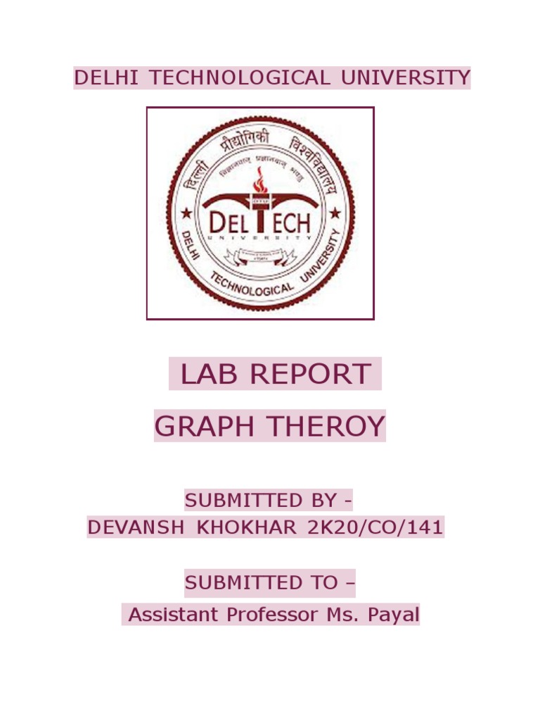 Graph Theory Lab File | PDF