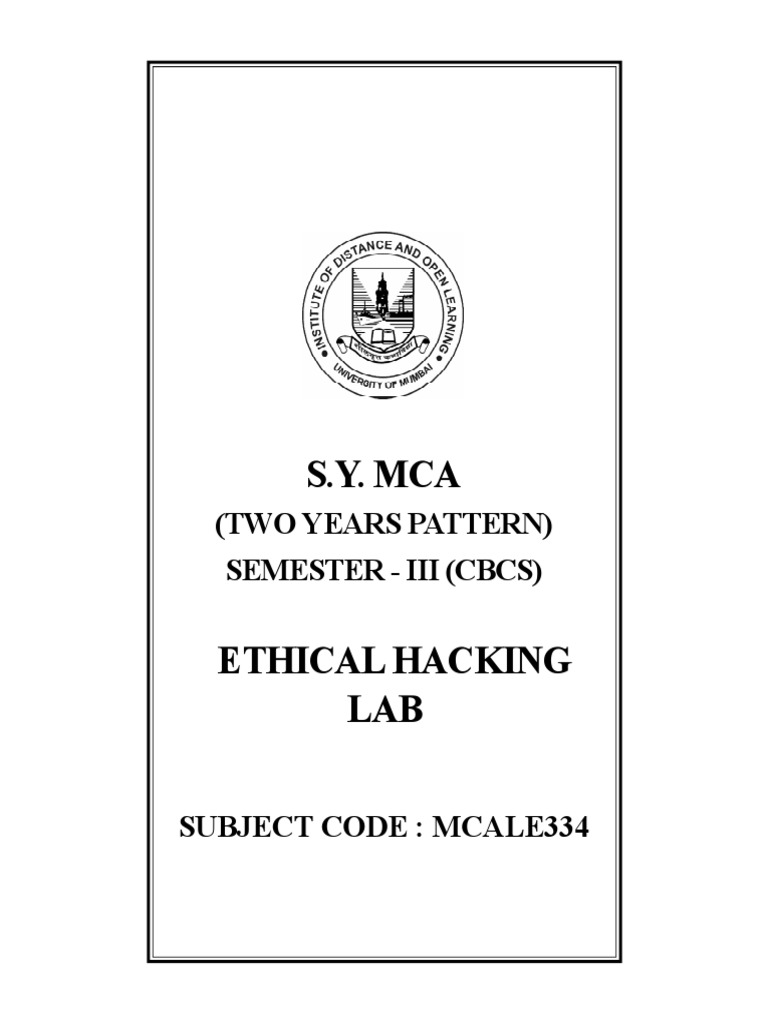 Ethical Hacking Lab Pdf
