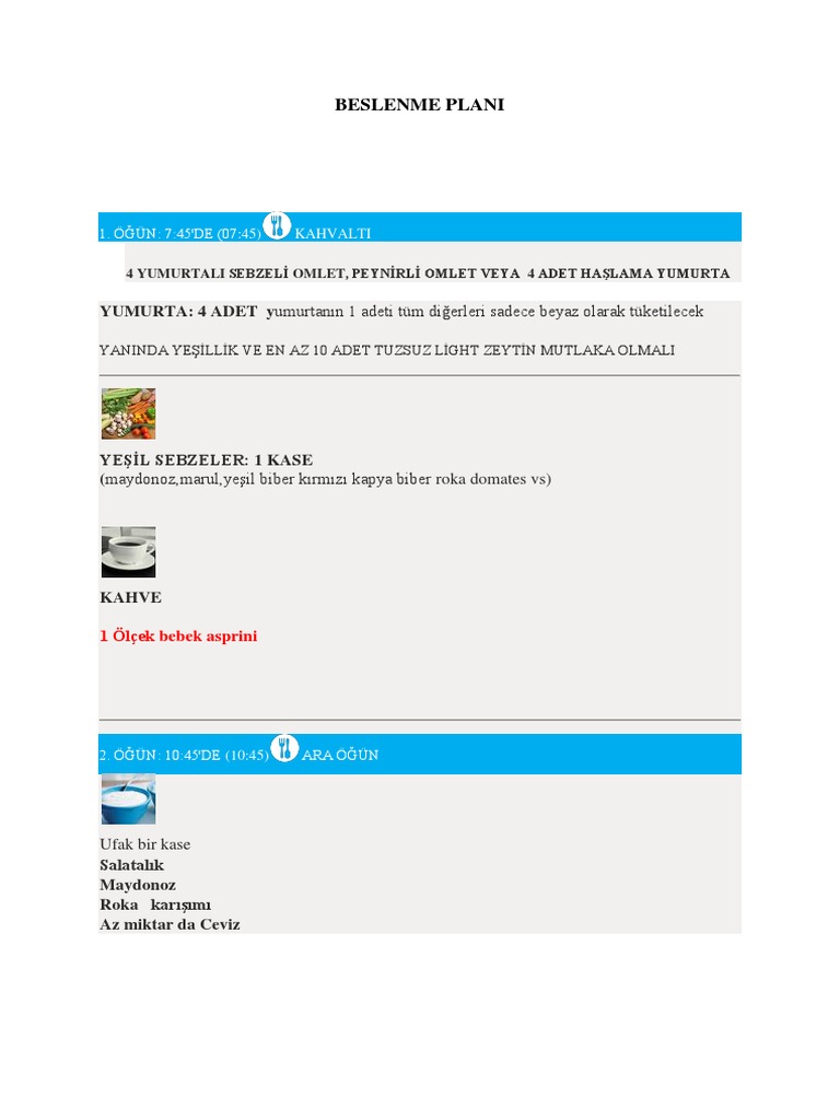 Erkek Di̇yet Beslenme-1 | PDF