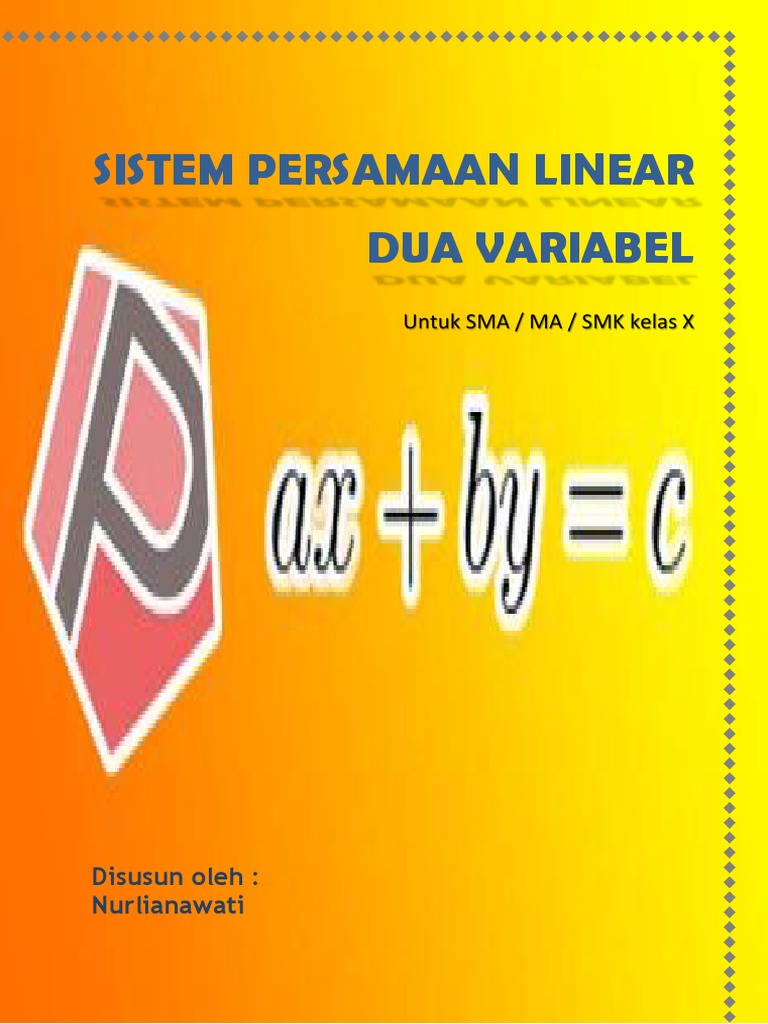 Bahan Ajar Sistem Persamaan Linear Dua Variabel | PDF
