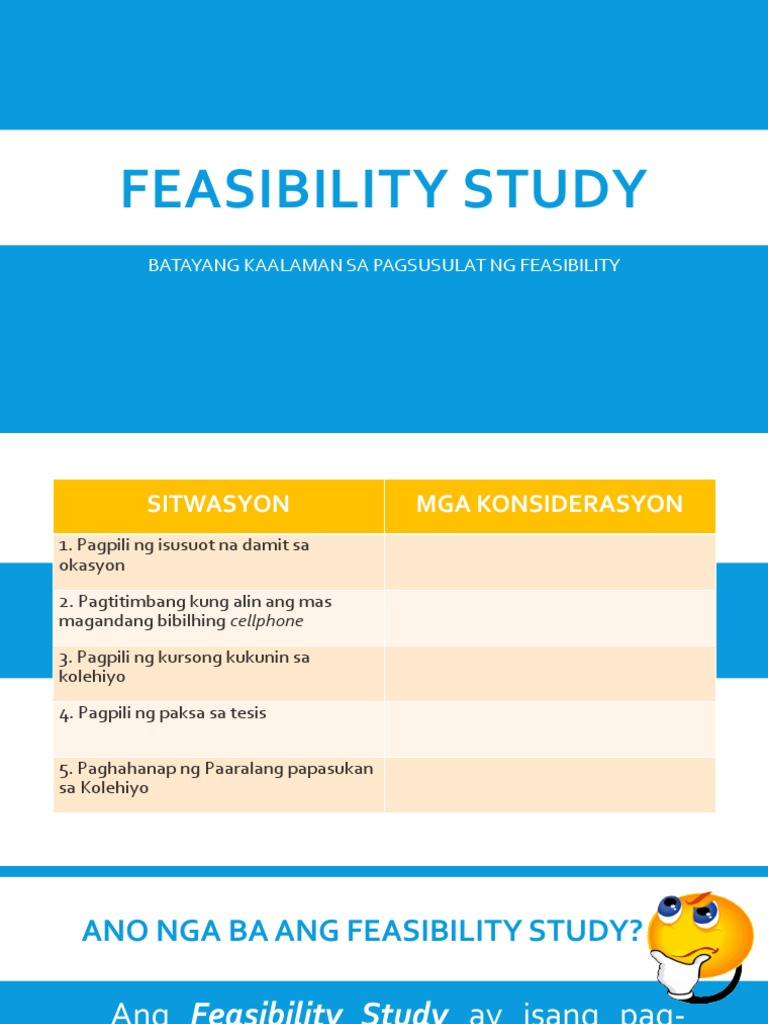 Pagsulat NG Feasibility Study | PDF
