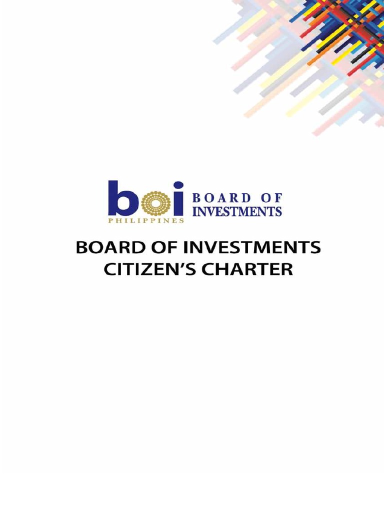 BOI Citizen Charter | PDF