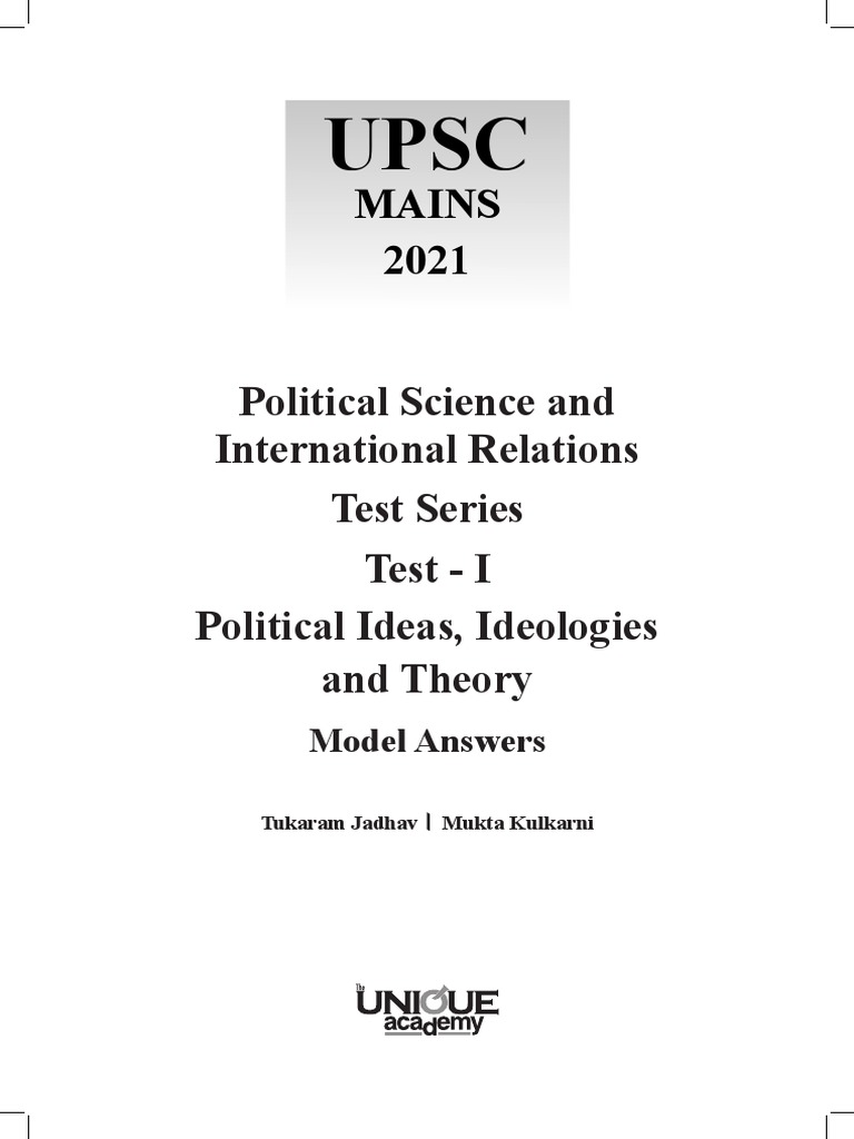 PSIR Model Answers | PDF