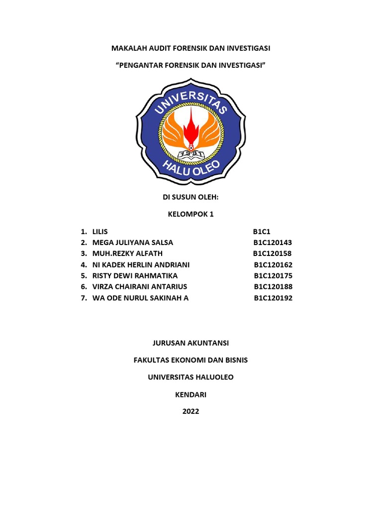 Perbedaan Audit Forensik dan Investigasi | PDF | Bisnis | Pengelolaan ...