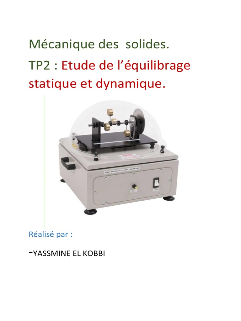 tp2 Méca | PDF