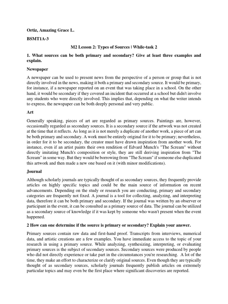 ORTIZ - AMAZING - (M2 Lesson 2 - Types of Sources - While-Task 2 ... ORTIZ - AMAZING - (M2 Lesson 2 - Types of Sources - While-Task 2 ...
