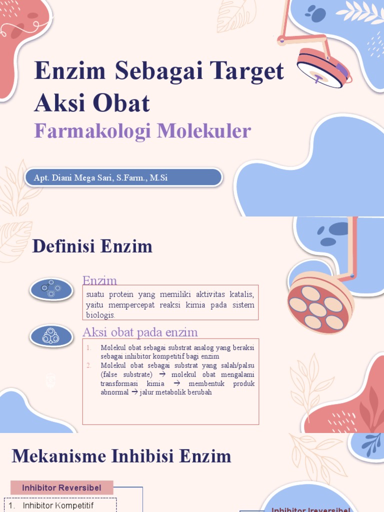 Enzim Sebagai Target Aksi Obat | PDF