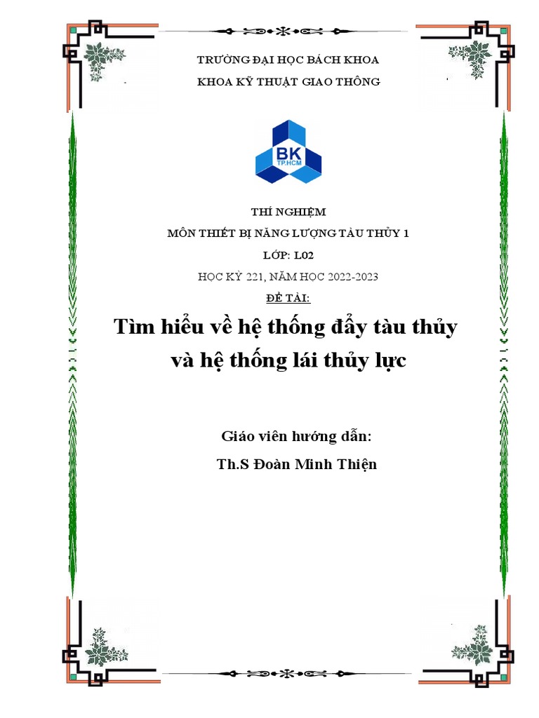 TBNL1 TN1 Hệ-thống-đẩy Final | PDF