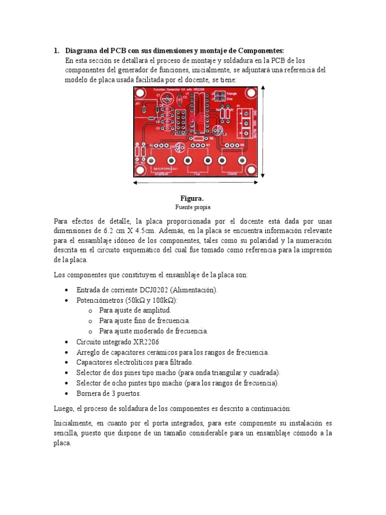 Montaje y Diagrama de PCB para Inversor | PDF