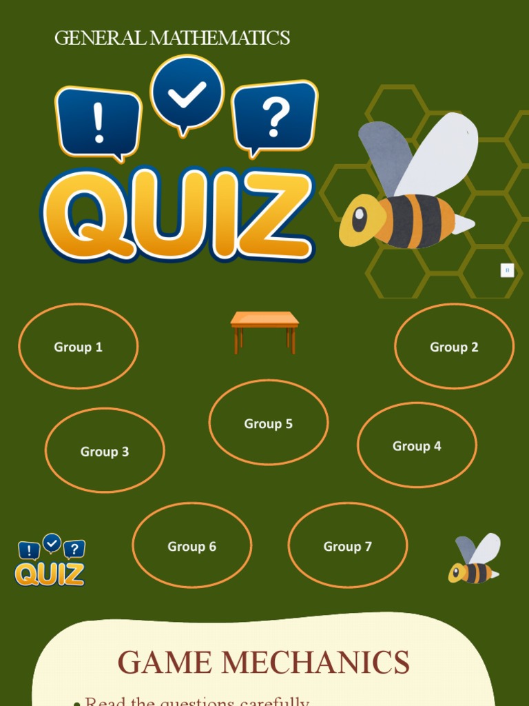 Quiz Bee Gen Math q1 | PDF | Function (Mathematics) | Mathematical ...