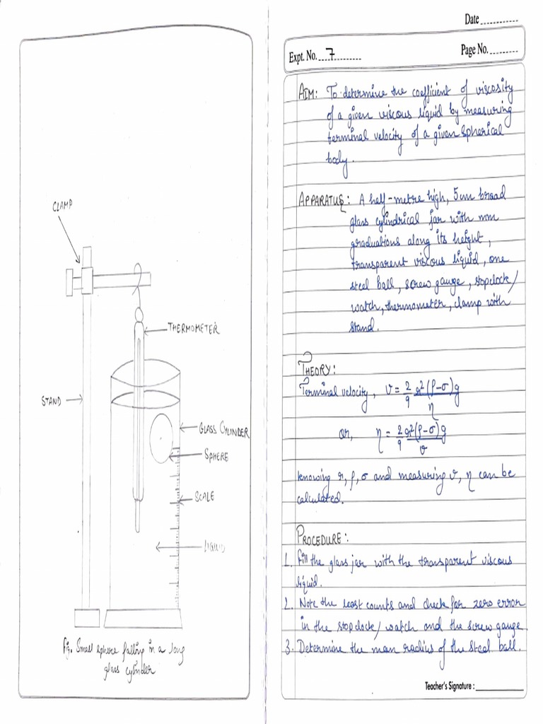 Physics Practicals Class 11 | PDF