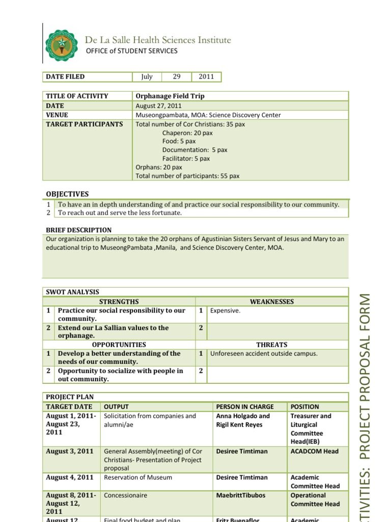 Orphanage Project Overview | PDF