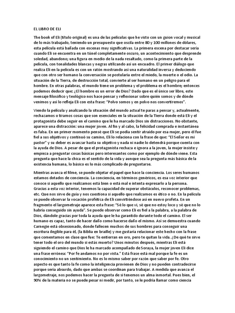 El Libro de Eli | PDF