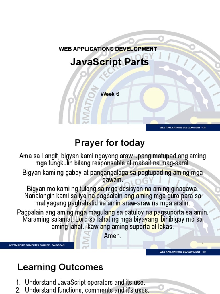 Midterm - Lecture 1 - WEBAPPS | PDF | Java Script | Subroutine