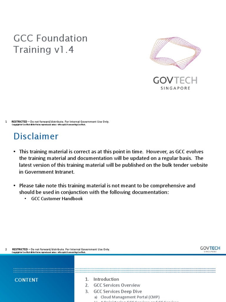GCC+Foundation+Training v1.4 | PDF | Cloud Computing | Computer Network