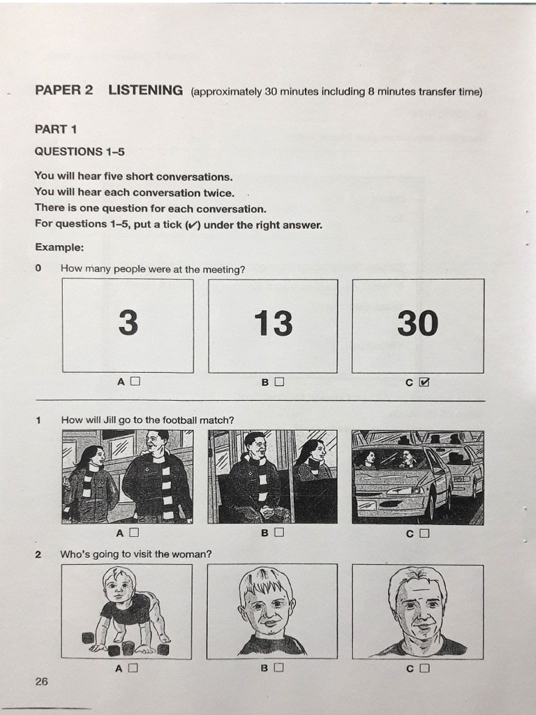 Ket 5 Listening 1-3-4 | PDF