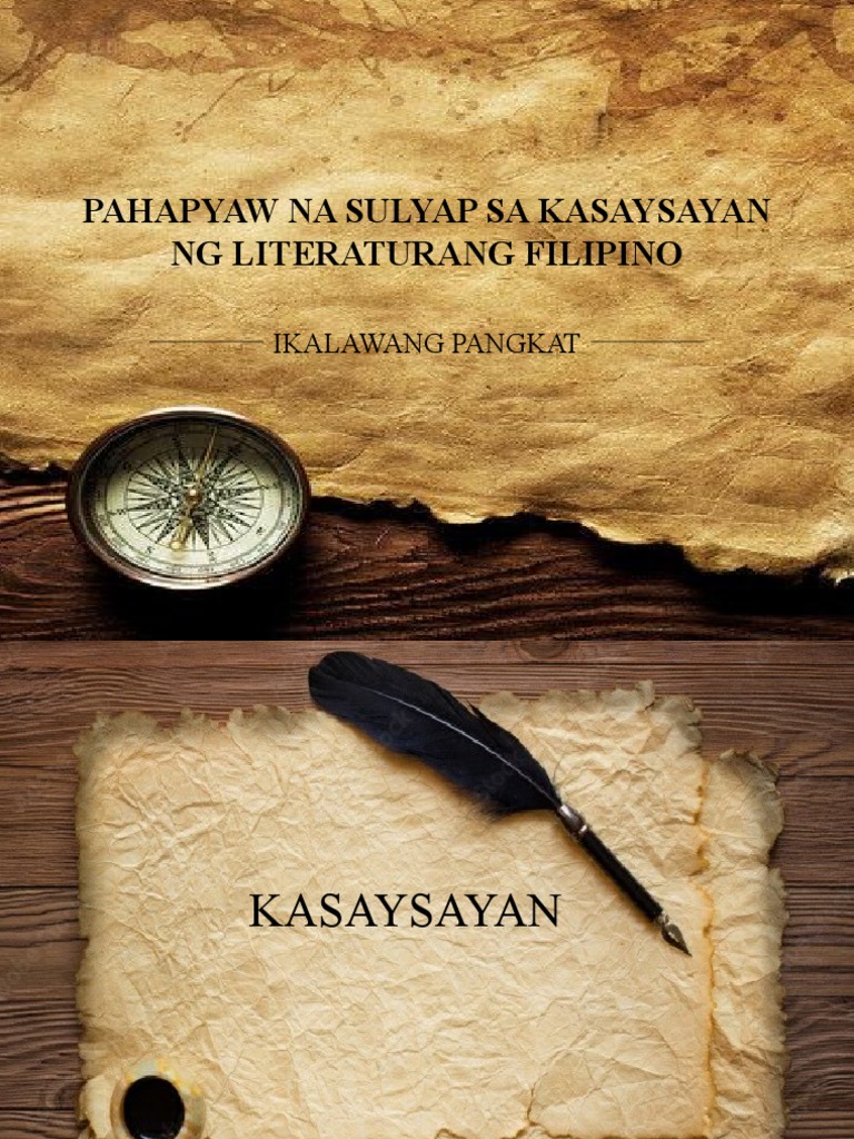 Pahapyaw Na Sulyap Sa Kasaysayan NG Literaturang Filipino | PDF