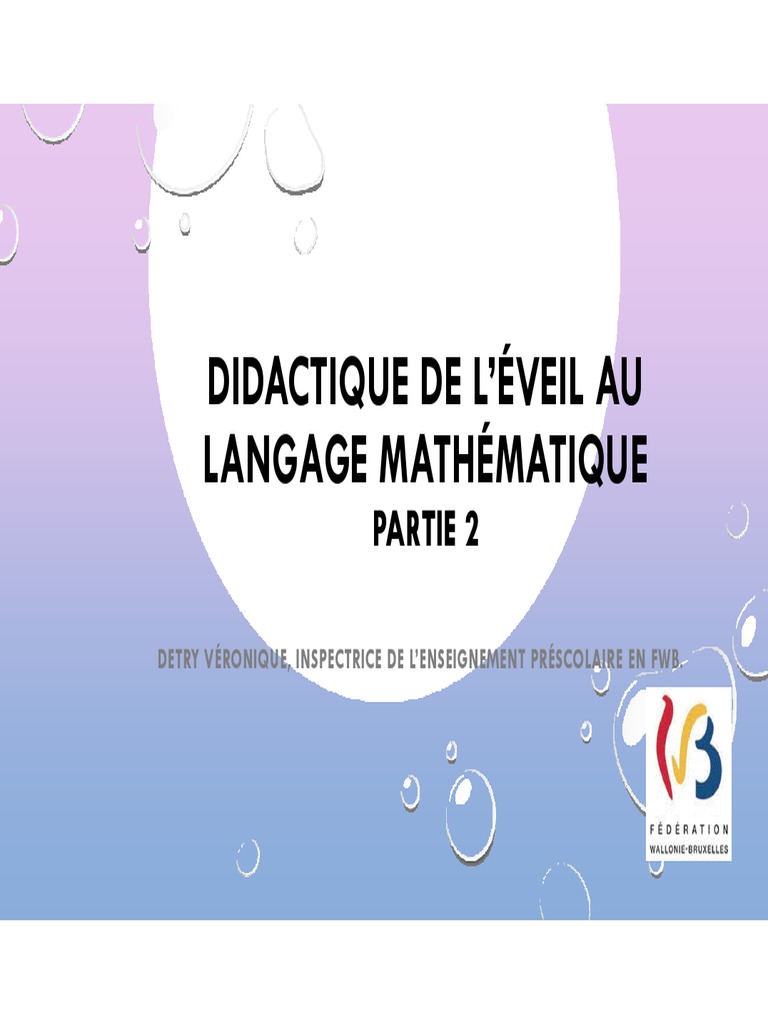 Éveil Mathématique en Maternelle | PDF | Masse | Mathématiques
