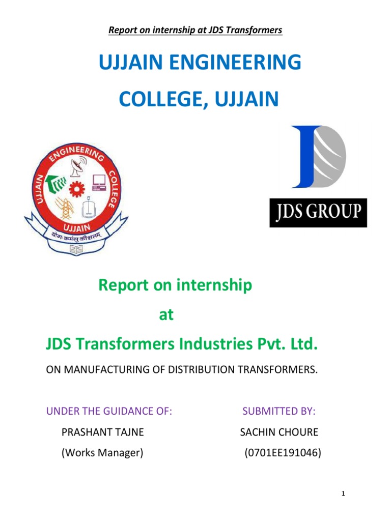 Internship Report | PDF | Transformer | Electromagnetic Induction