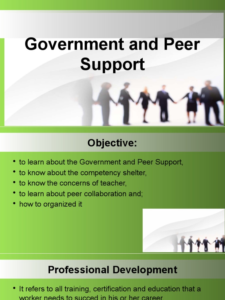 Government Support for Peer Collaboration | PDF | Teachers | Teacher ...