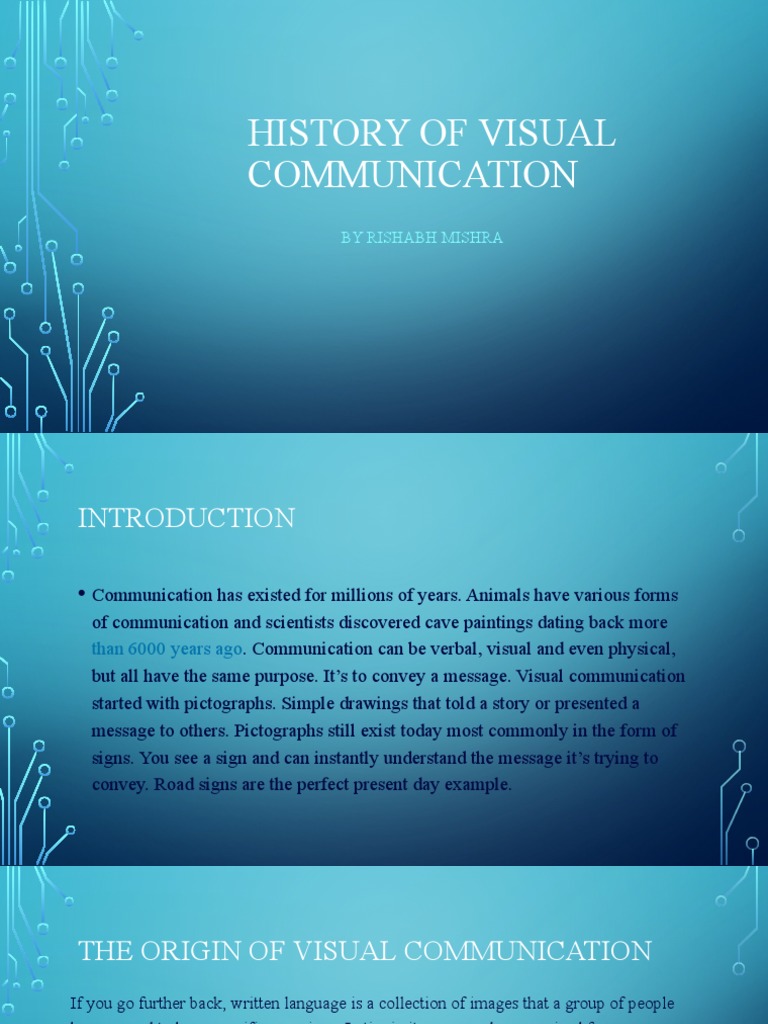 History of Visual Communication 3rd Semester | PDF | Animation ...