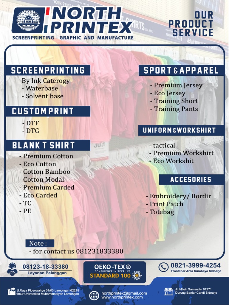 Template Katalog Konveksi | PDF | Manufactured Goods | Human Body