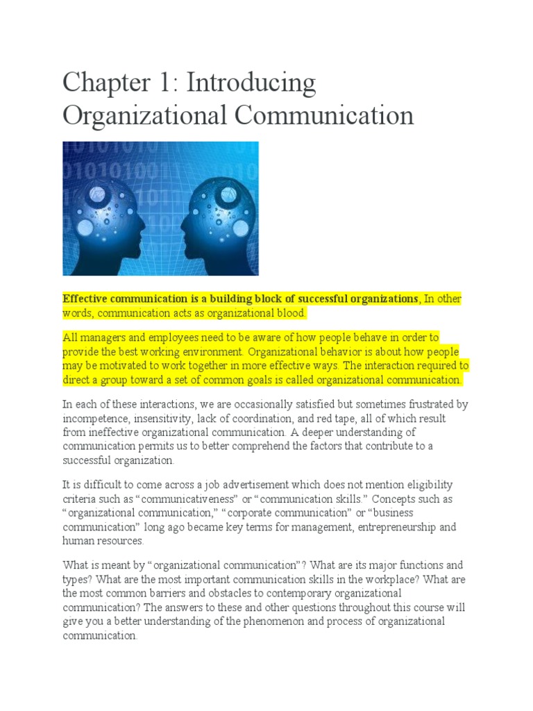 Organizational Communication | PDF | Career & Growth | Business